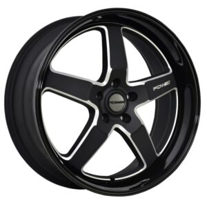 PRO DRAG GLOSS BLACK MILLED SPOKE/BLACK LIP – Quality Tyres and Wheels